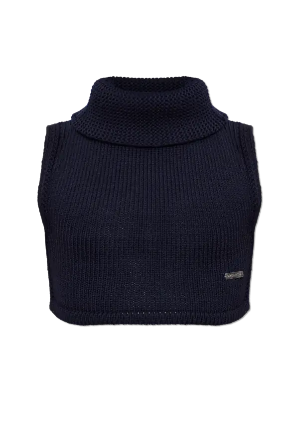 Dsquared2 Wool Turtleneck Vest