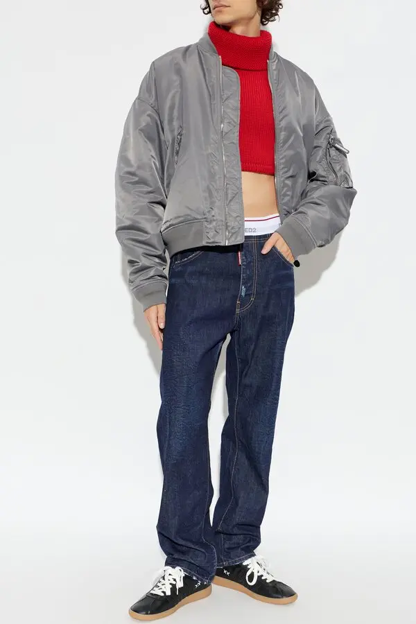 Dsquared2 Wool Turtleneck Vest