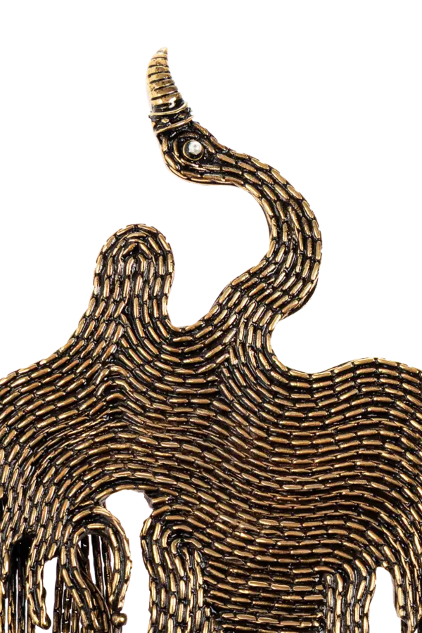 Etro Brass Bird-shaped Brooch