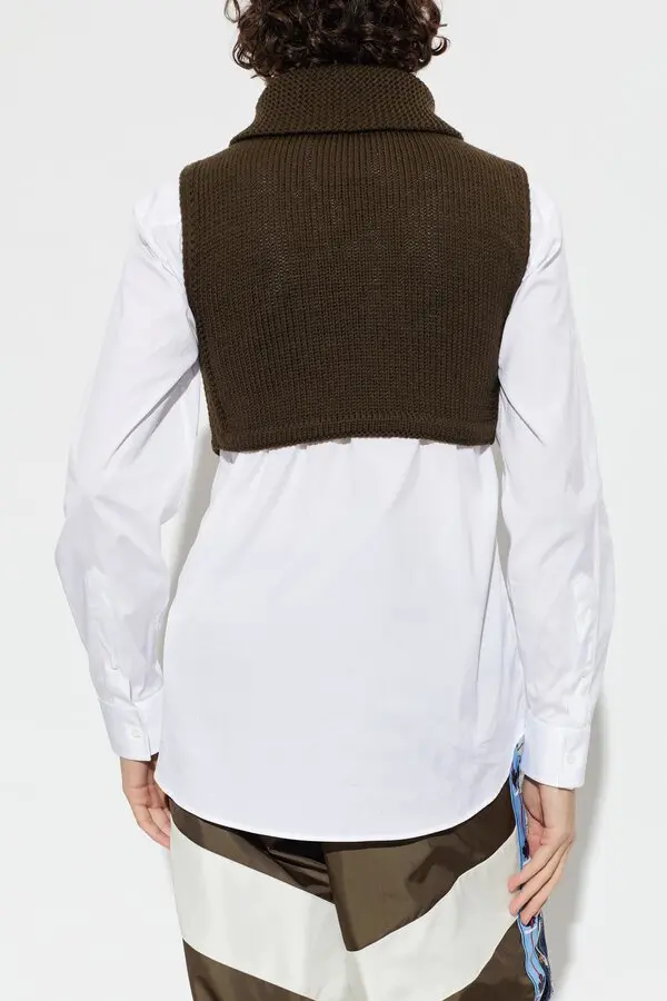 Dsquared2 Wool Turtleneck Vest