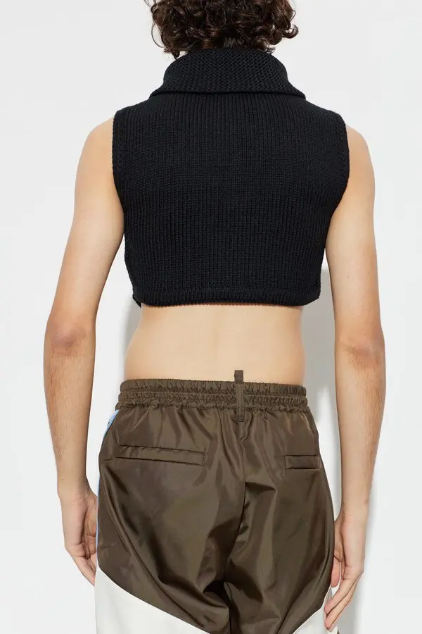Dsquared2 Wool Turtleneck Vest