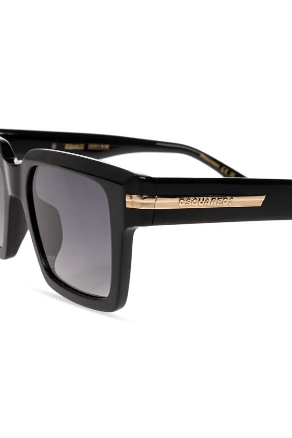 Dsquared2 Square Frame Sunglasses With Gold Tone Detail