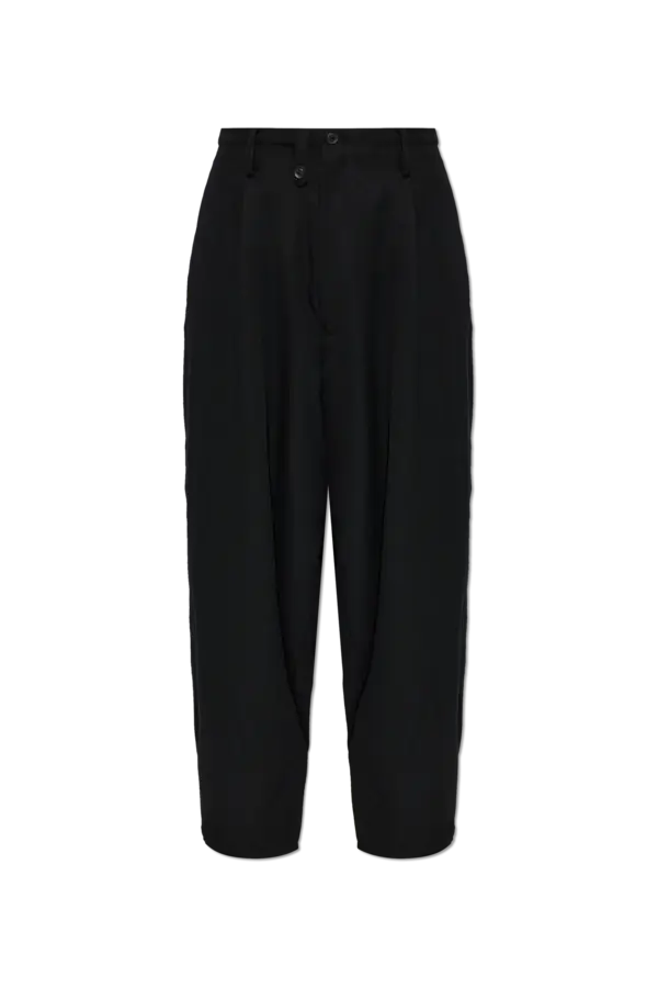 Yohji Yamamoto Wool Wide-leg Trousers