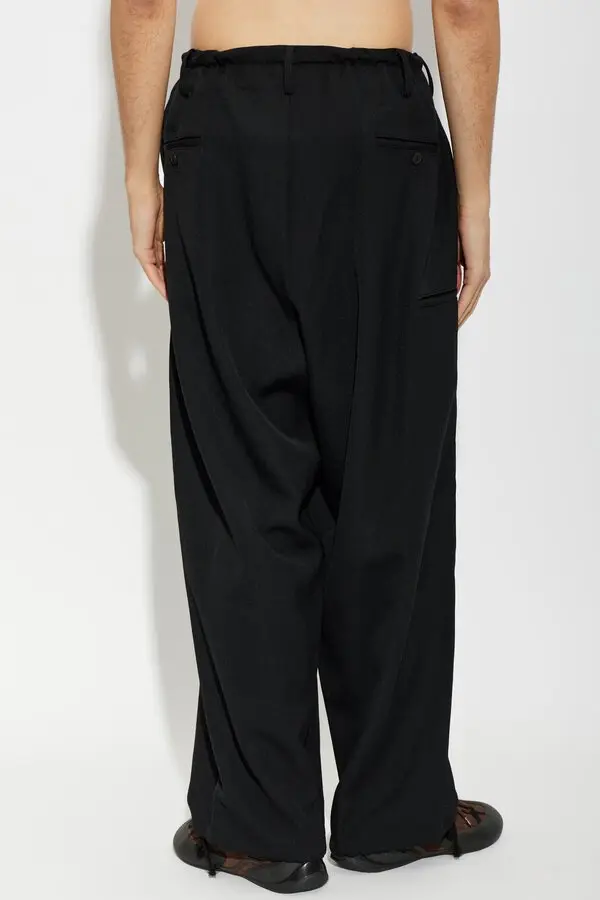 Yohji Yamamoto Wool Wide-leg Trousers