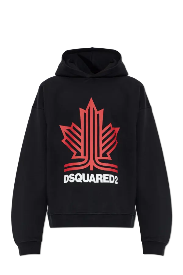 Dsquared2 Cotton Hoodie - Black