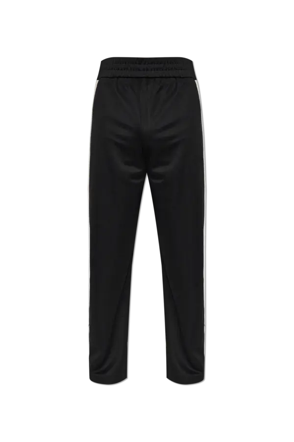 Palm Angels Trousers With Logo - Black