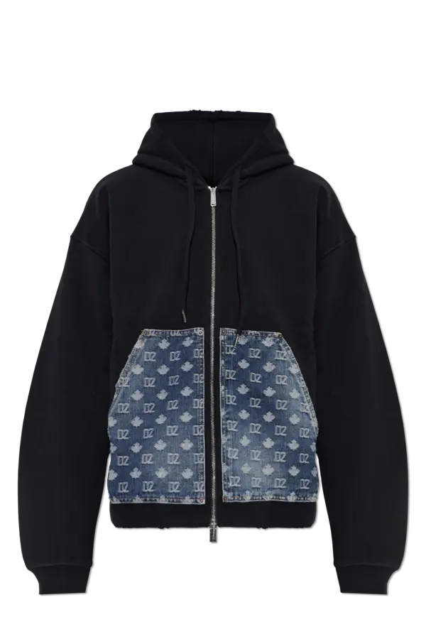 Dsquared2 Cotton Hoodie - Black