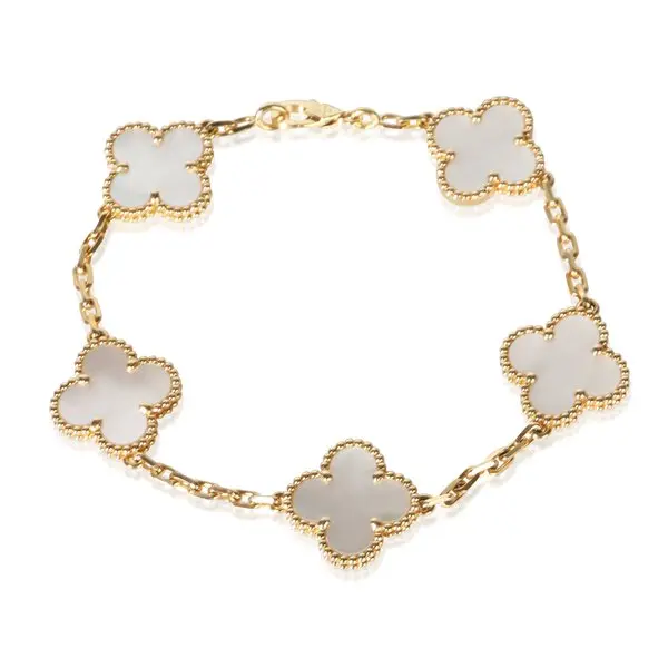 Van Cleef & Arpels Bracelet In Yellow Gold And Mother Of Pearl - Yellow_gold