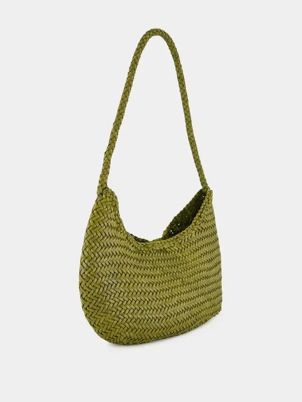 Dragon Diffusion Bamboo Nova Luna Woven Leather Tote