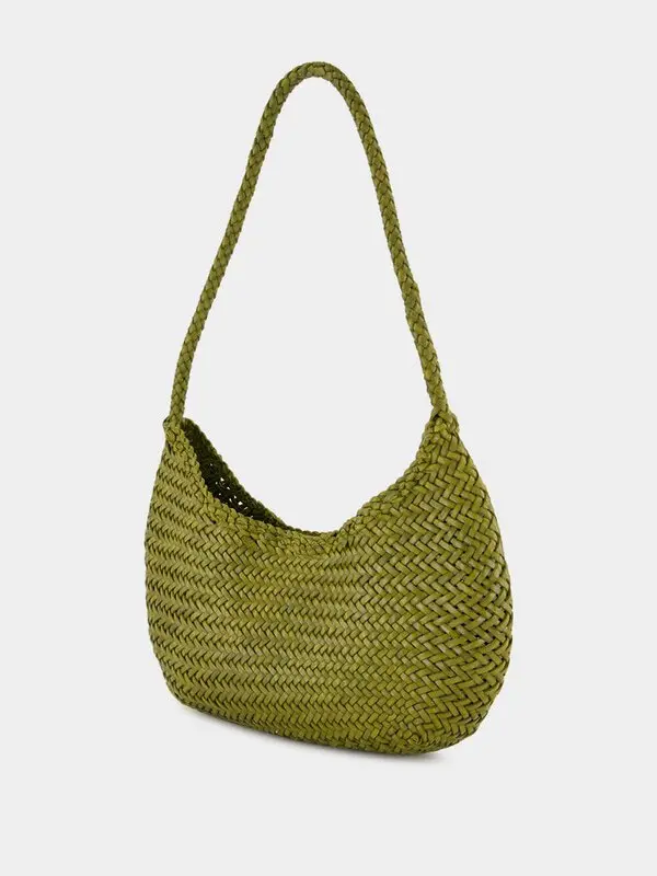Dragon Diffusion Bamboo Nova Luna Woven Leather Tote