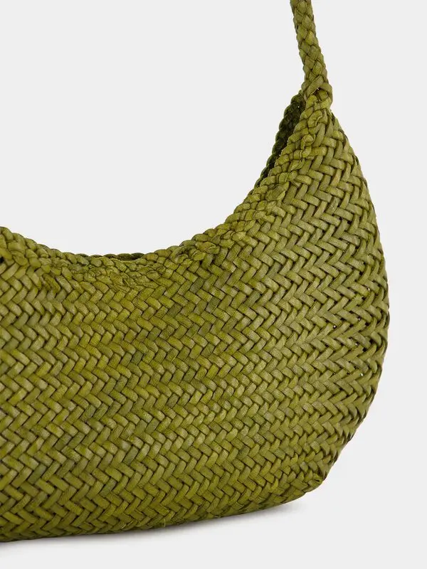 Dragon Diffusion Bamboo Nova Luna Woven Leather Tote