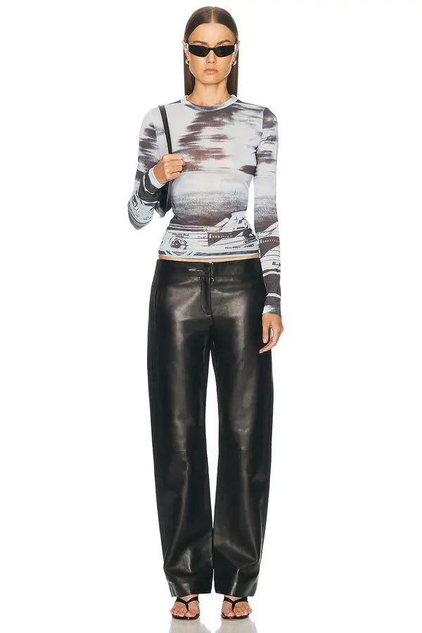 PORSCHE X Revolve Long Sleeve Mesh Top