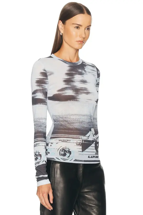 PORSCHE X Revolve Long Sleeve Mesh Top