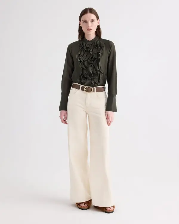 TWP Patti Top In Cotton Silk Organza - Rosen