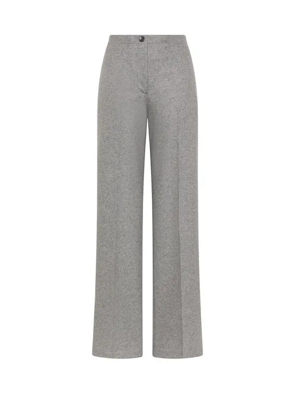 SEVENTY VENEZIA Relax Fit Long Trousers In Flannel