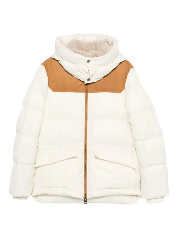KIRED Padded Jacket With Suede Panels