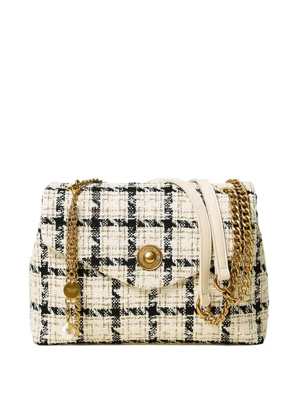 TWINSET Checked Boucle Shoulder Bag