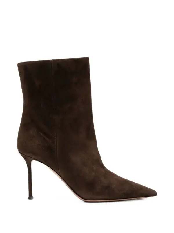 AQUAZZURA Boots Pointed Toe "harper - Brown