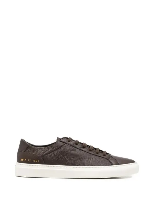 COMMON PROJECTS Achilles Piuma Grained Leather Trainers - Brown