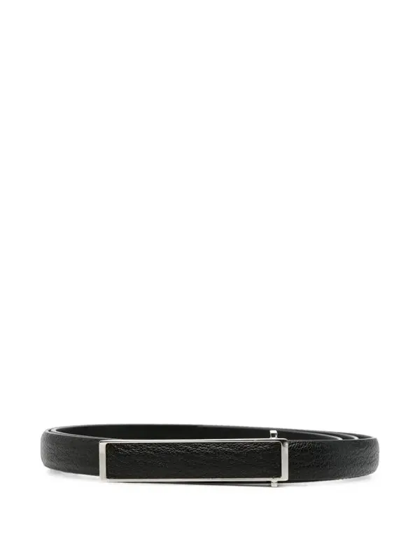 TOM FORD Belt Goat Leather "shiny Grain - Black