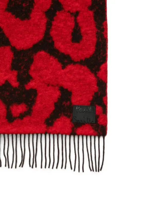 Paul Smith Scarf Wool 55% "mya - Red