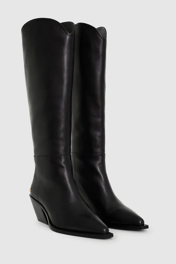 ANINE BING Tall Tania Soft Boots Smooth Leather