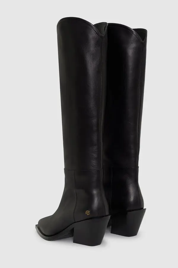 ANINE BING Tall Tania Soft Boots Smooth Leather