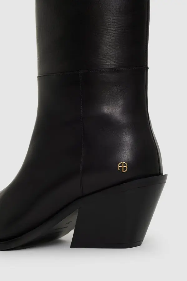 ANINE BING Tall Tania Soft Boots Smooth Leather