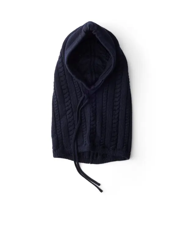 Prada Wool Balaclava - Blue
