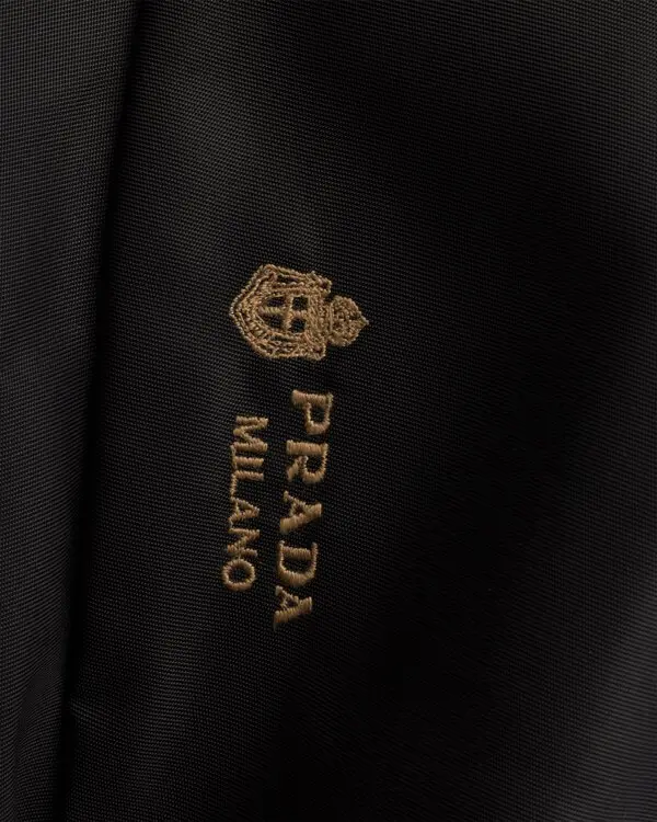 Prada Reversible Re-nylon And Cael-hair Bucket Hat