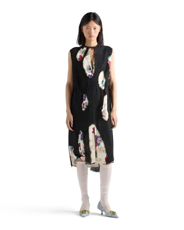 Prada Devoré Georgette Dress