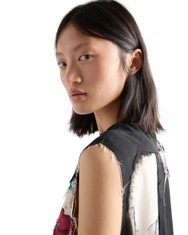 Prada Devoré Georgette Dress