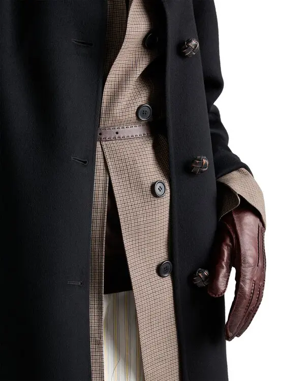 Prada Single-breasted Double Cashmere And Wool Coat