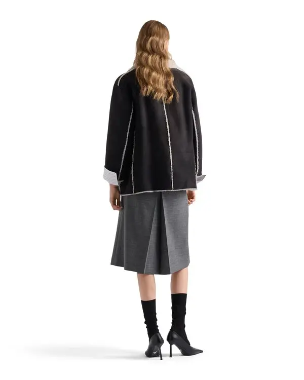 Prada Shearling Caban Jacket