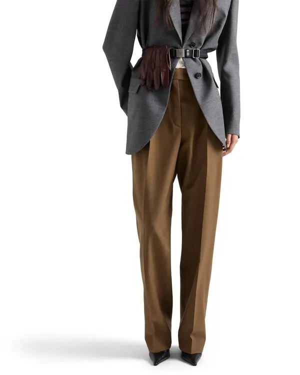 Prada Wool Pleated Trousers