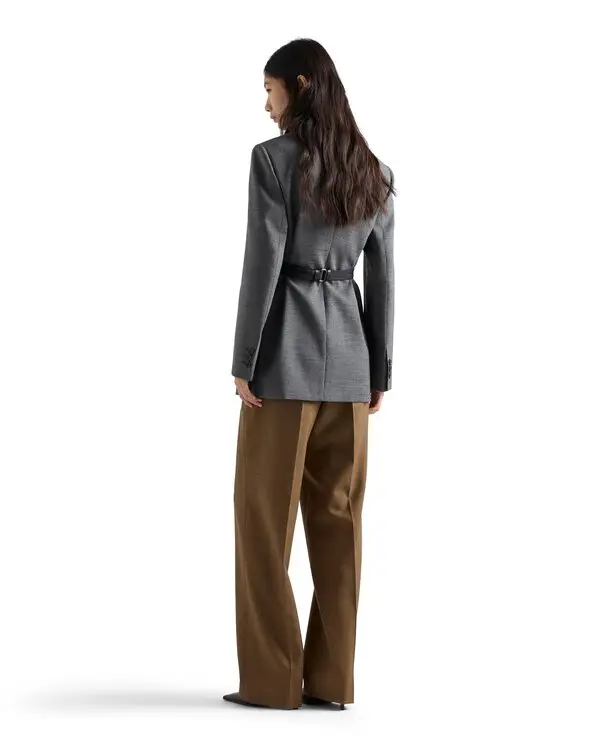 Prada Wool Pleated Trousers