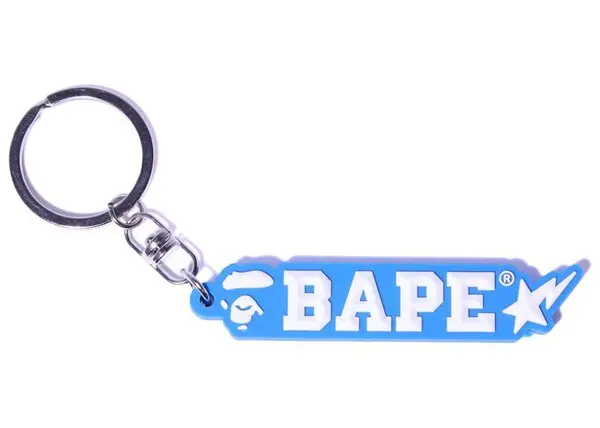 A BATHING APE Rubber Keychain - Blue