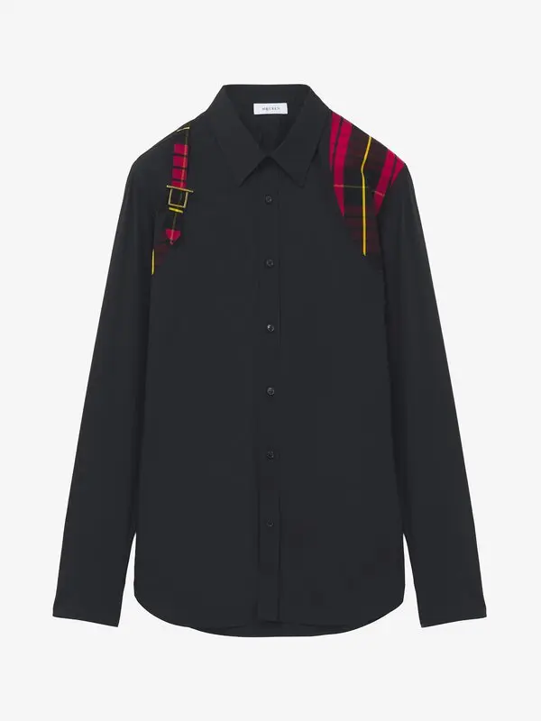 Alexander McQueen Tartan Harness Shirt - Black