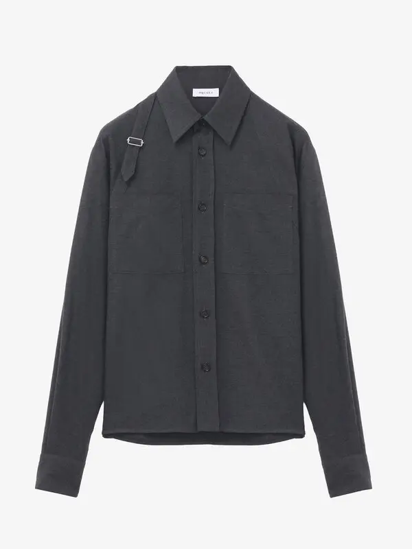 Alexander McQueen Harness Overshirt - Charcoal