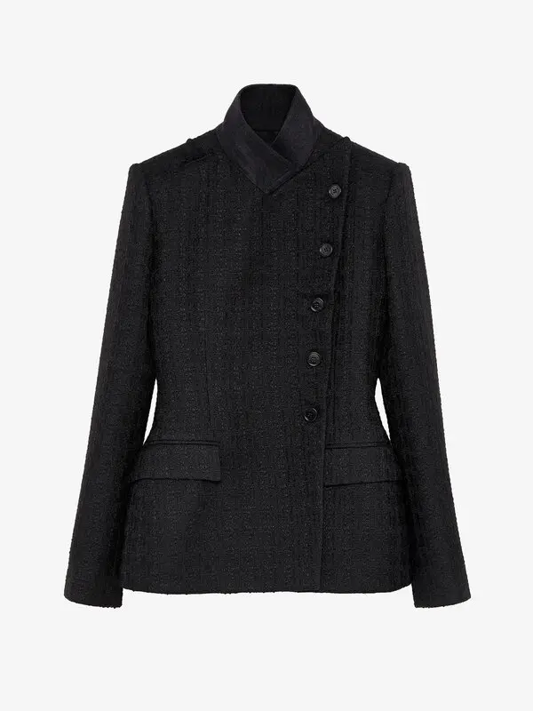 Alexander McQueen Light Tweed Single-breasted Jacket