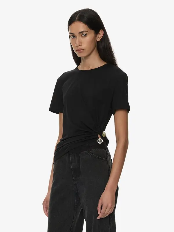 Christopher Esber Bree Quartz Tee - Black