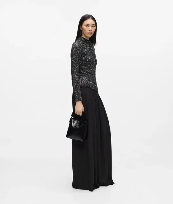 Karl Lagerfeld Pleated Wide-leg Pants