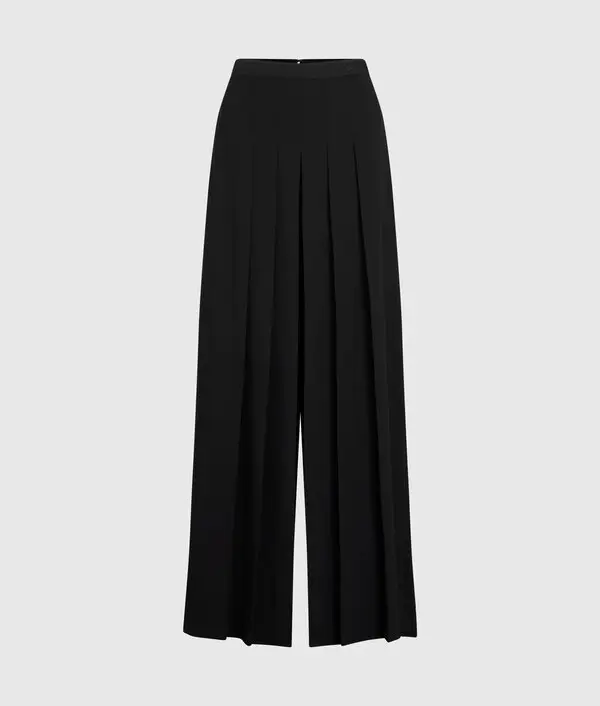 Karl Lagerfeld Pleated Wide-leg Trousers