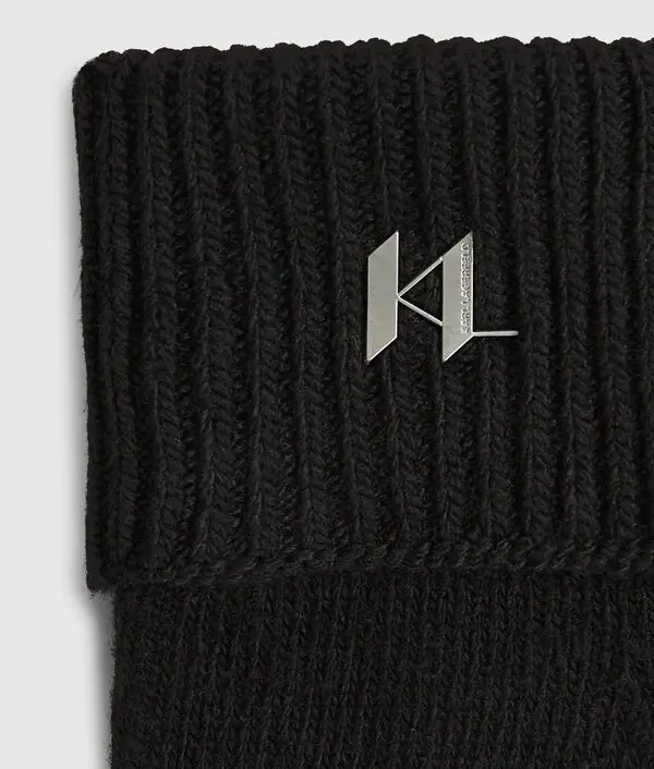 Karl Lagerfeld K/monogram Knit Gloves