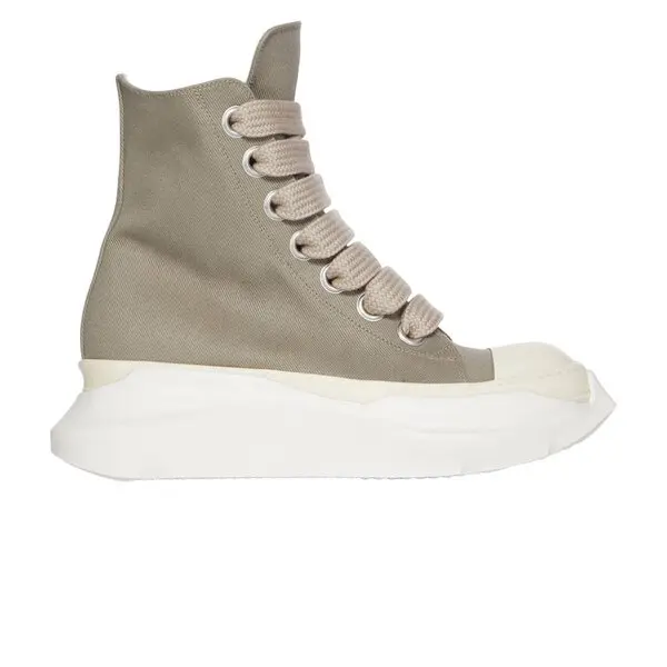 Rick Owens Jumbo Lace High Abstract 'mineral Milk - Grey