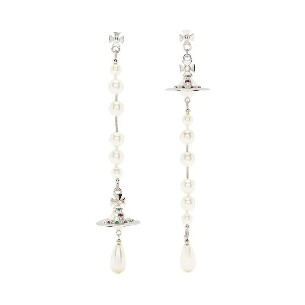 VIVIENNE WESTWOOD Pearl Drop Earrings - Silver