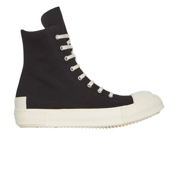 Rick Owens Scarpe Denim High Milk - Black