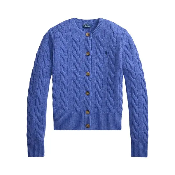 Polo Ralph Lauren Sweater Cardigan 'dockside Heather - Blue