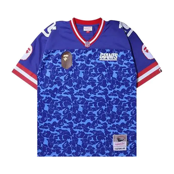 A BATHING APE X Mitchell & Ness Nfl New York Giants Legacy Jersey - Blue