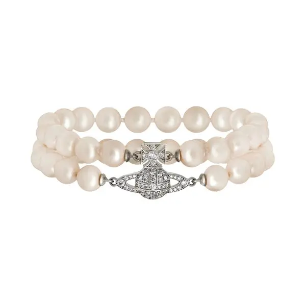 VIVIENNE WESTWOOD Graziella Pearl Bracelet - Cream